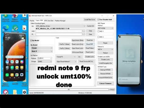 Redmi Note Frp Unlock Umt Dongle Youtube