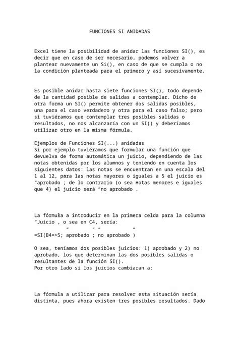 Doc Funciones Si Anidadas Dokumen Tips