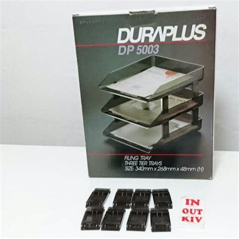 In Out Trays Duraplus 3 Tier Filing Trays Dp5003 Furniture And Home Living Furniture Shelves