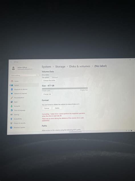 Wont Let Me Format Sd Card Cannot Perform Operation When Drive Is
