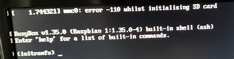 1 744321 Mmc0 Error 110 Whilst Initialising Sd Card Wie Bootproblem Beheben Raspberry Pi