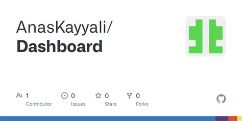 Github Anaskayyali Dashboard