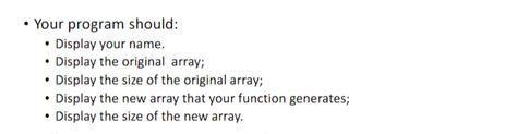 Solved Write A Function That Accepts An Int Array And The