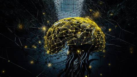 Wiring The Brain A Visual Guide To Neural Machine Learning Generative Ai Stock Illustration