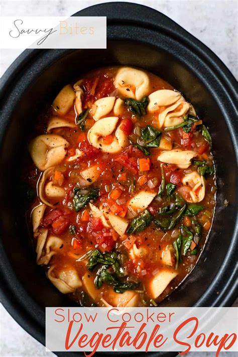 Easy Slow Cooker Vegetable Soup Aldi Ingredients Only Savvy Bites