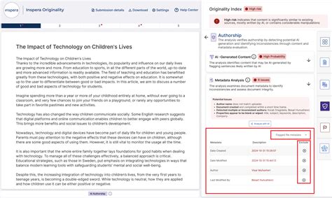 Metadata Analysis Inspera Help Center