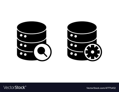 Database Icon Server Icon Storage Royalty Free Vector Image