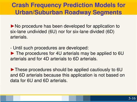 Ppt Prediction Of Crash Frequency For Suburban Urban Multilane Streets Powerpoint Presentation