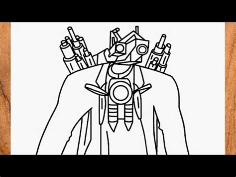 Como Dibujar A Titan Cameraman De Skibidi Toilet