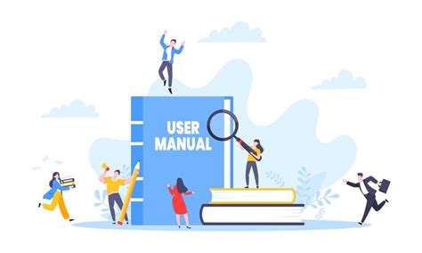 Premium Vector User Manual Guide Book Flat Style Design Vector
