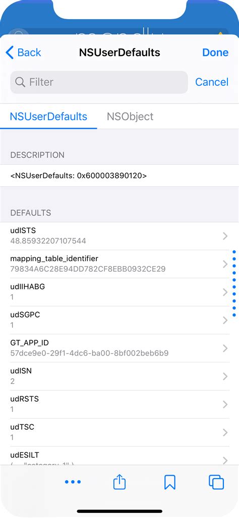 in flex 4 0 you can t filter search nsuserdefaults preferences