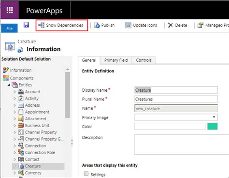 Create And Edit Tables Using Solution Explorer Power Apps Microsoft