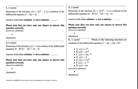 Solved Point Determine If The Function F T E Chegg