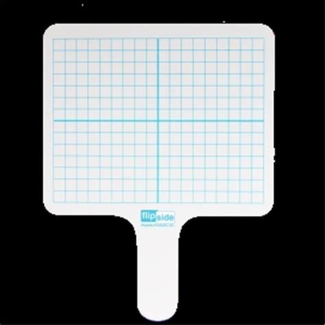 Rectangular Graph Dry Erase Answer Paddle