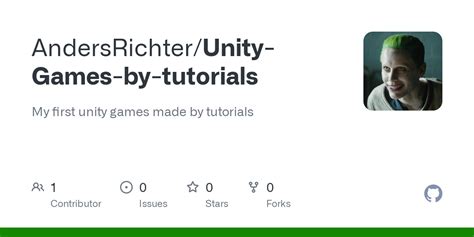 Github Andersrichter Unity Games By Tutorials My First Unity Games Made By Tutorials