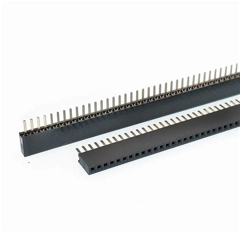 Pcs Mm X P Female Header Single Row Female Pin Connector Breadboard Female Socket