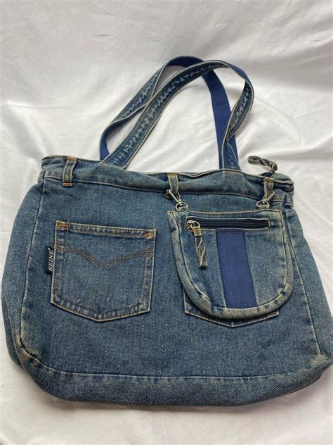 빈티지 스트릿 그런지 완전 귀여운 데님 가방 헬로마켓