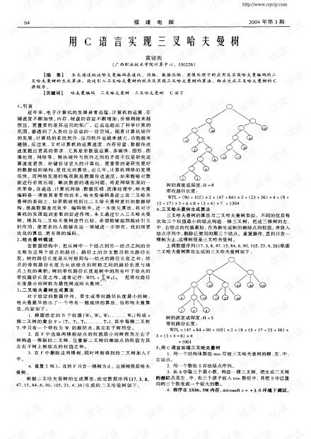 C语言实现三叉哈夫曼树完全二叉树和二叉树资源 Csdn文库 资源 Csdn文库