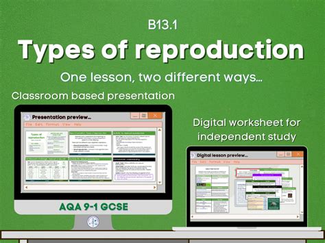 Types Of Reproduction Lesson Bundle Teaching Resources