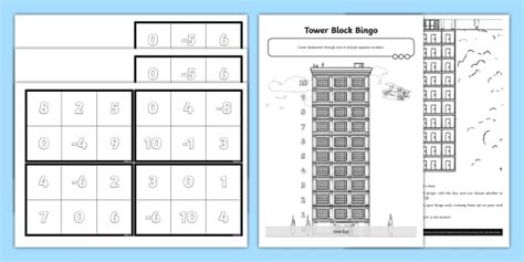Negative Numbers Bingo Differentiated Maths Game Twinkl