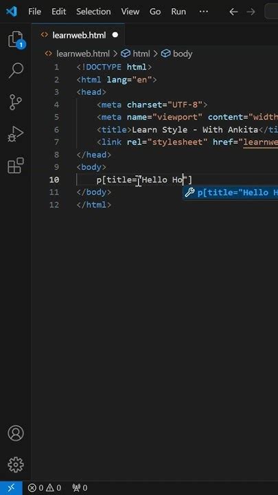 🚀 Boost Your Coding Speed 10x With This Emmet Shortcut 🔥 Every Developer Must Know Webdev