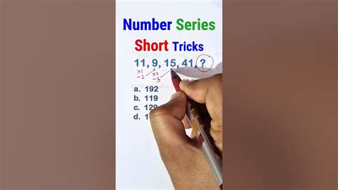 number series and missing number reasoning short tricks ssccgl ssc