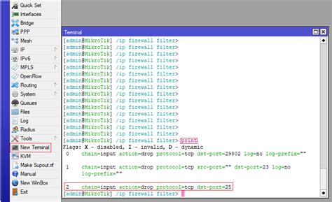 How To Block A Port In Mikrotik Winbox Operavps