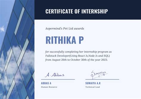 Rithika Pathmanaban On Linkedin Aspermindspvtltd Fullstackdeveloper