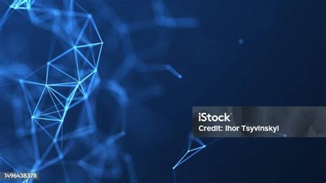 추상적인 디지털 연결 점 기술 배경 네트워크 연결 구조입니다 플렉서스 효과 3d 렌더링 0명에 대한 스톡 사진 및 기타 이미지 Istock