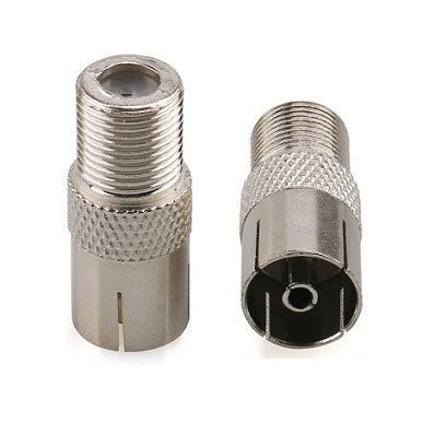 F Type Socket Female To TV Female RF Coax Aerial Adapter Pcs Shopee Malaysia