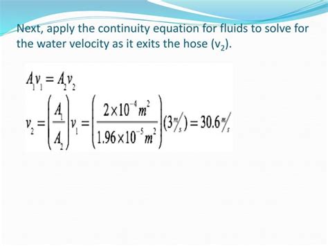 Equation Of Continuity PPTX Physics Science