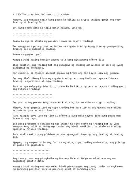 Trading Bot Pdf