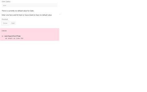 Scripting Defaults Error Userinputstarttime Airtable Community