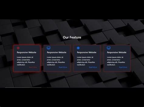 Our Services Using HTML CSS Our Features Section Using Html Css Boostrap YouTube
