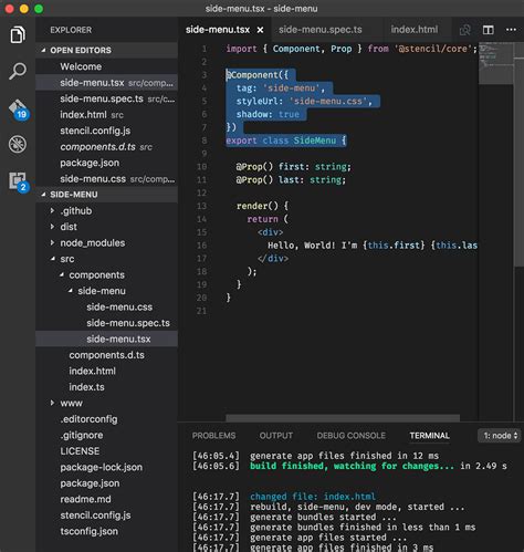 Creating A Side Menu Component With Stencil Using Events Listen And By Andrew Cole Itnext