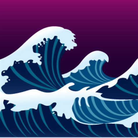 Waves And Foam FreeVectors