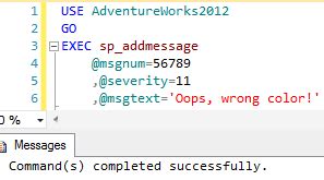 Background To Exception Handling In SQL Server