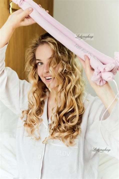 Glov Cool Curl Heatless Hair Curling Tool Hair Curling Kit Powder Pink