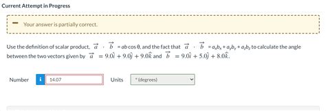 Solved Current Attempt In Progress Your Answer Is Partially