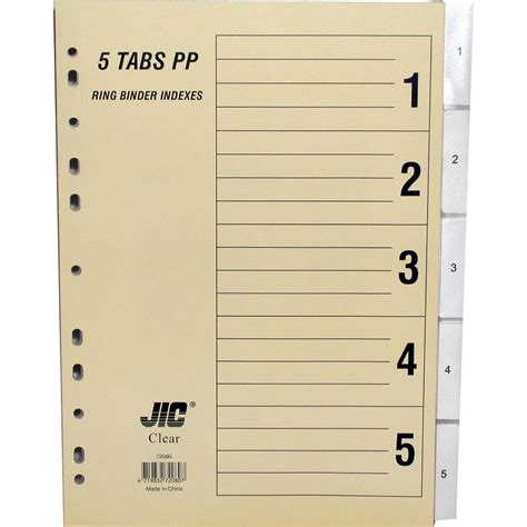 Jic Index Divider Jarir Bookstore Ksa