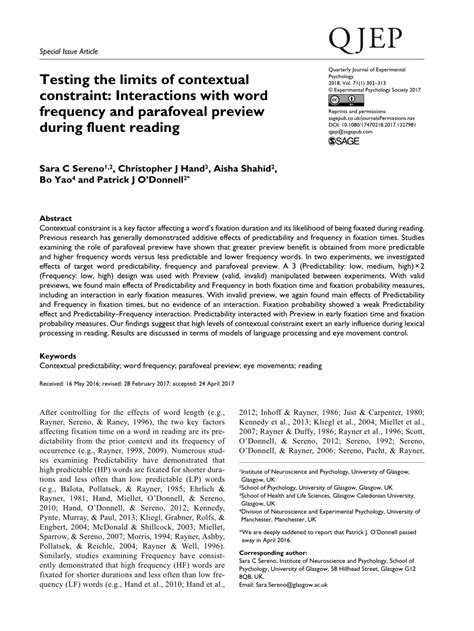 Pdf Testing The Limits Of Contextual Constraint Interactions With