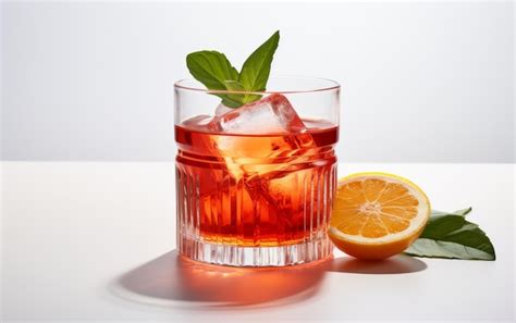 Premium Photo Red Elixir Of Sophistication On White Background