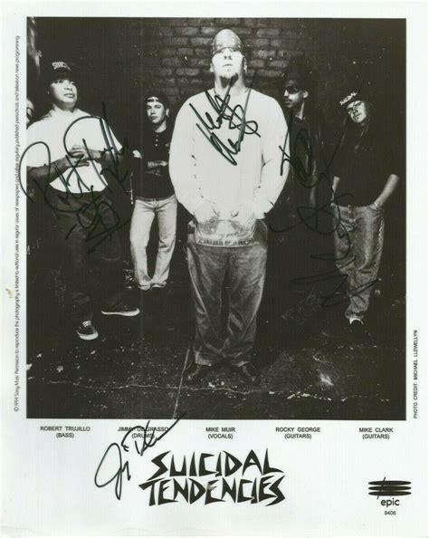 Suicidal Tendencies Fully Signed Band Autograph 8x10 Trujillo Muir 3