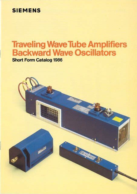 Traveling Wave Tube Amplifiers And Backward Wave Oscillators