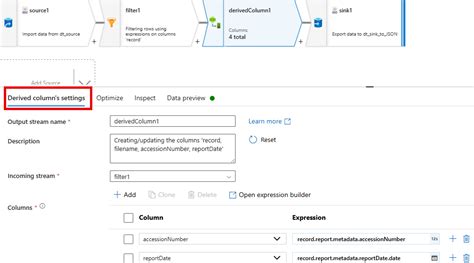 Azure Adf Dataflow To Exclude Specify Objects Stack Overflow