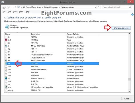 Default Programs Associate A File Type Or Protocol In Windows 8 Windows 8 Help Forums