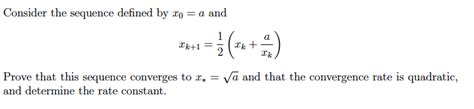 Solved Consider The Sequence Defined By X0 A And