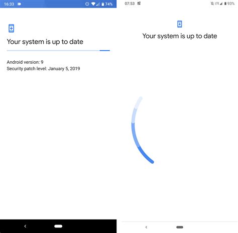 Google Refreshes Check For Updates Screen With New Animation