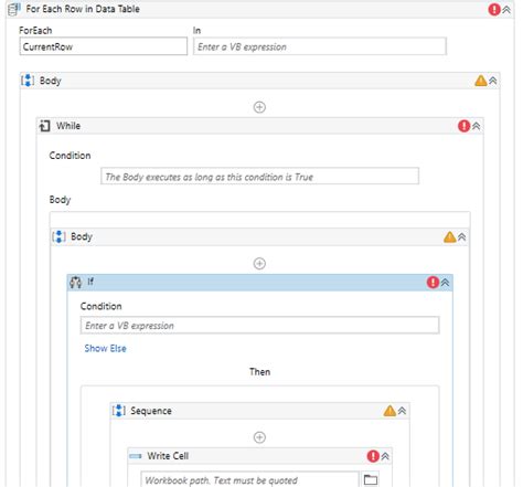 For Each Excel Row Fill Up To Cell 15th If Cell Is Empty Activities Uipath Community Forum
