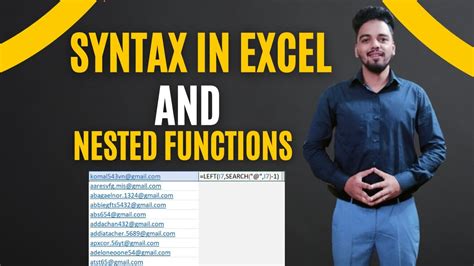 What Is Syntax In Excel With Examples What Is A Nested Function